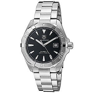 TAG Heuer Men's 'Aquaracer' Swiss Automatic Stainless Steel Dress Watch (Model: WAY2110.BA0928)