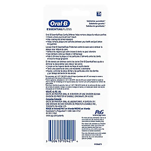 Oral-B Essential Floss, Waxed, Unflavored, 54 Yards (50 meters) - Pack of 2