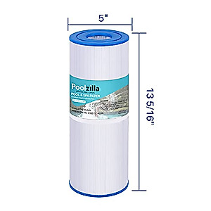 Poolzilla Spa Filter Replacement for Pleatco PRB50-IN, Unicel C-4950, Filbur FC-2390, Jacuzzi J200 Series Filter, Guardian 413-212-02, 373045, 817-5000, 5X13 Drop in Hot Tub Filter- 2 Pack