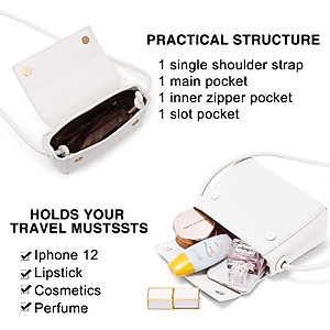 CLUCI Small Crossbody Purses for Women Leather Travel Vacation Cellphone Ladies Fashion Shoulder Bags