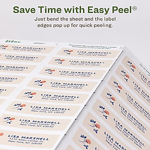 Avery EcoFriendly Recycled Address Labels, 1" x 2-5/8", White, Permanent Label Adhesive, 750 Printable Labels (48160)