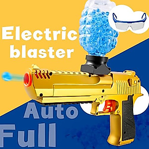 Soft Bullet Foam Shell ejecting Blasters Pellet Ball Pistol Realistic Dart Hand Gun Cool Stuff That Look Real Model Coolest for Age Year Old Boy Toy Teen Teenager teenag Gift Idea (Gold)