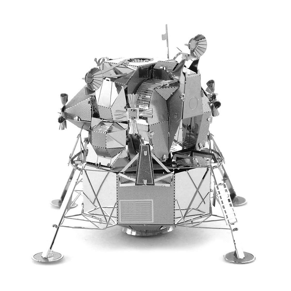 Fascinations Metal Earth Space Metal Model Kits Set of 4 - Hubble Telescope - Apollo Lunar Rover - Apollo Lunar Module - Mars Rover