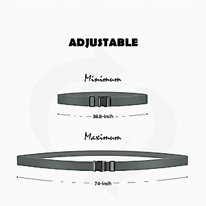 Youteer 2pcs 74″×2″Luggage Straps for Suitcases,Adjustable Suitcase Straps and Heavy Duty Strap Buckle Packing Straps Travel Accessories,Gray