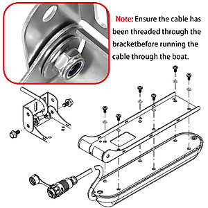 Deecaray LSS-2 HD Skimmer Transducer Mounting Bracket,Silver,Compatible with LSS-2 HD Skimmer Transducer, Replacement Part Number: 000-10874-001