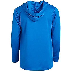 RBX Boys' Jogger Set - 2-Piece Thermal Sports Hoodie and Tricot Joggers (Size: 8-12), Size 12, Blue Baseball