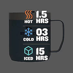 Stanley Legendary Camp Mug, 12oz, Stainless Steel Vacuum Insulated Coffee Mug with Drink-Thru Lid (Green/Matte Black)