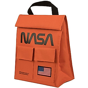Bioworld NASA orange insulated tote Lunch Bag