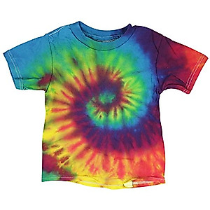 Short Sleeve Tie-Dye T-Shirt - Reactive Rainbow -Toddler - Assorted Sizes (4T)