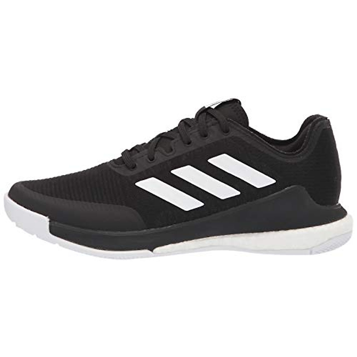 adidas Women's Crazyflight Volleyball Shoe, Black/White/Black, 8