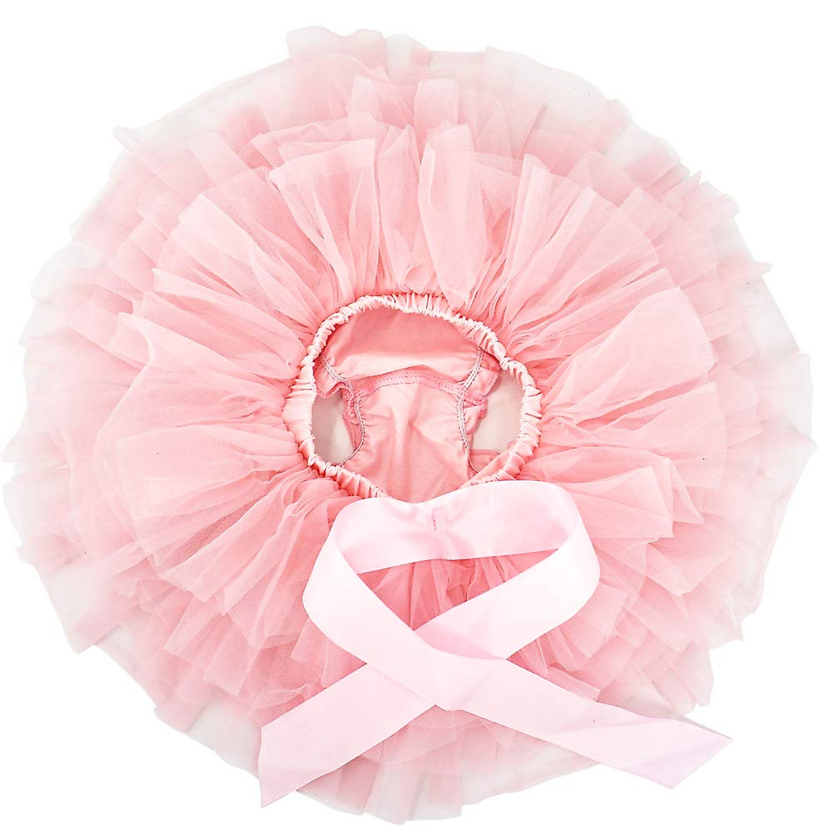 BGFKS Baby Girls Soft Tutu Skirt with Diaper Cover,1/2st Birthday Party Tutu Skirt Sets (Pink)