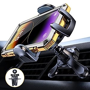 [Deepest Clamp] TORRAS Car Phone Holder Mount [Real Big Phones & Thick Case Perfectly] Universal Sturdy Hook Cell Phone Mount Air Vent [Never Fall Off] Fit for iPhone14 13 Pro Max Samsung Ultra 23 &All