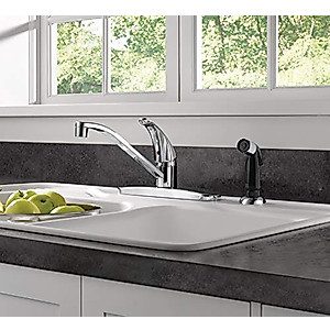 Peerless Single-Handle Kitchen Sink Faucet with Side Sprayer, Chrome P115LF