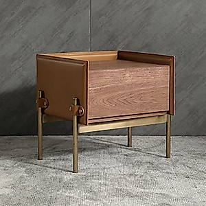 Bedside Table Wood Bedside Cabinet Storage Cabinet Modern Minimalist Storage Cabinet Living Room Bedroom Bedside Single Drawer Rack Small Cabinet Night Stand