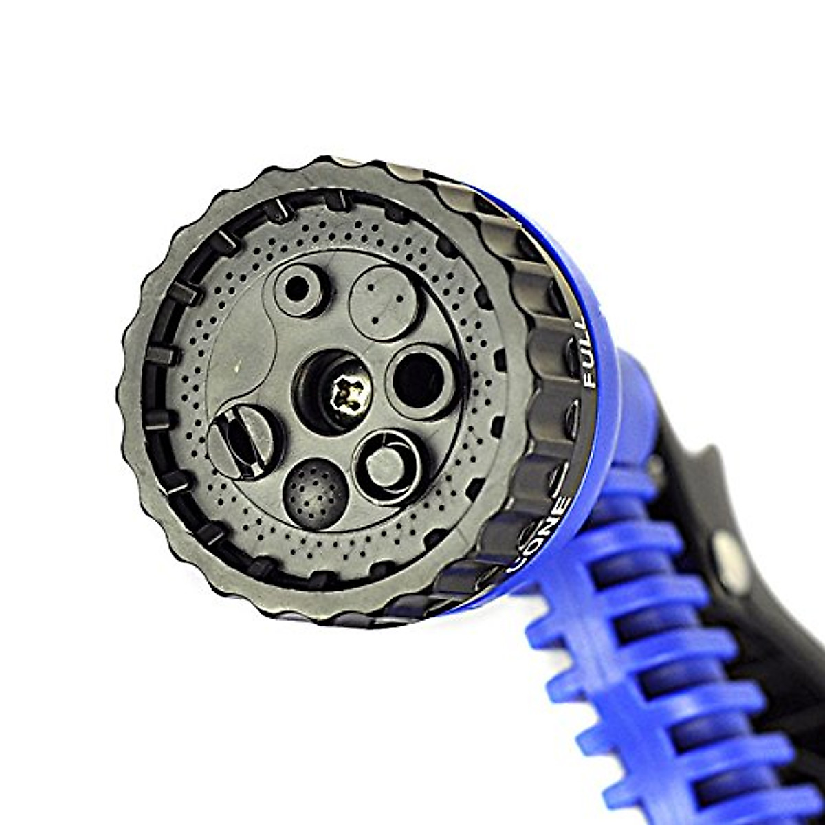 Expanding Hose Magic Flexible Expandable Garden Water Hose With 7 Functions Spray Nozzle and Shut-off Valve-Blue (100FT)