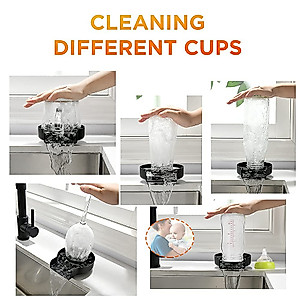 OWOFAN Drinking Water Faucet with Glass Rinser Matte Black Product Bundles