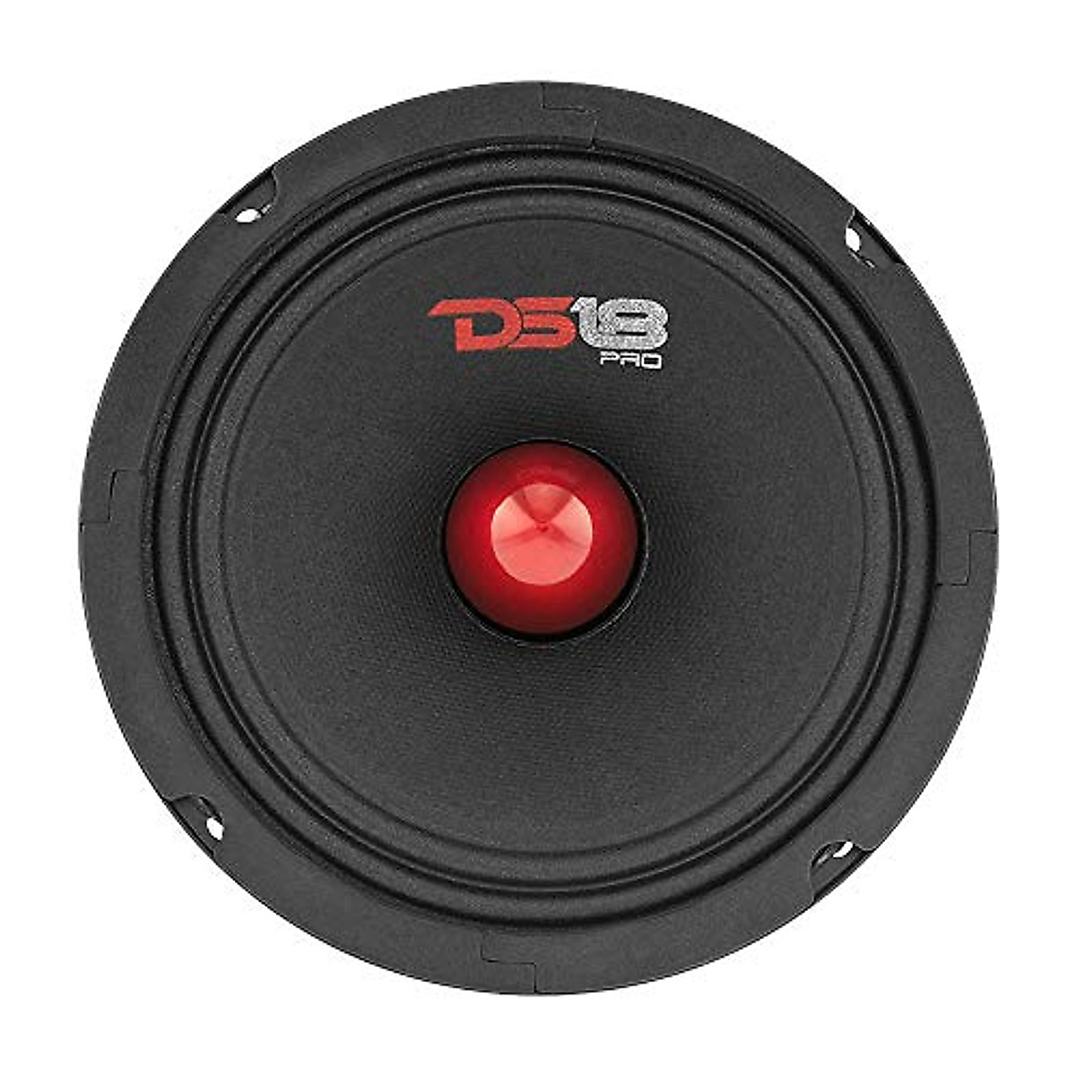DS18 PRO-GM6B Loudspeaker - 6.5", Midrange, Red Aluminum Bullet, 480W Max, 140W RMS, 8 Ohms - Premium Quality Audio Door Speakers for Car or Truck Stereo Sound System (1 Speaker)