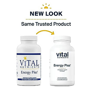 Vital Nutrients - Energy Plus - Non-Stimulatory Herbal Energy Support - 120 Vegetarian Capsules per Bottle