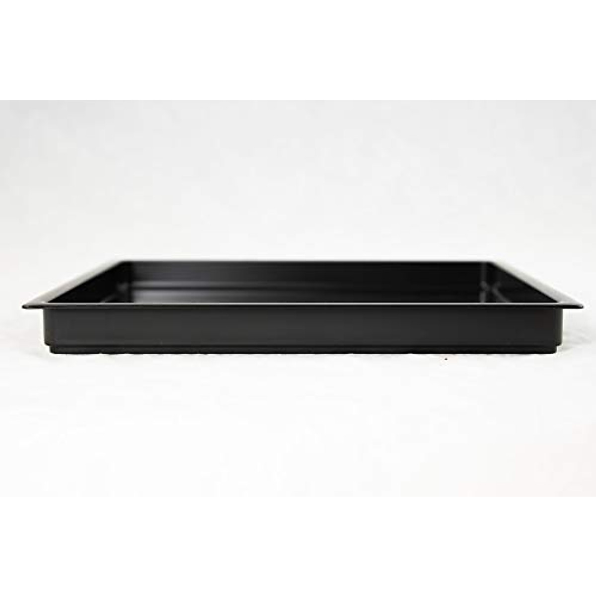 Japanese Square Plastic Humidity Trays for Bonsai Tree - 7.5"x 7.5"x 0.75" Black
