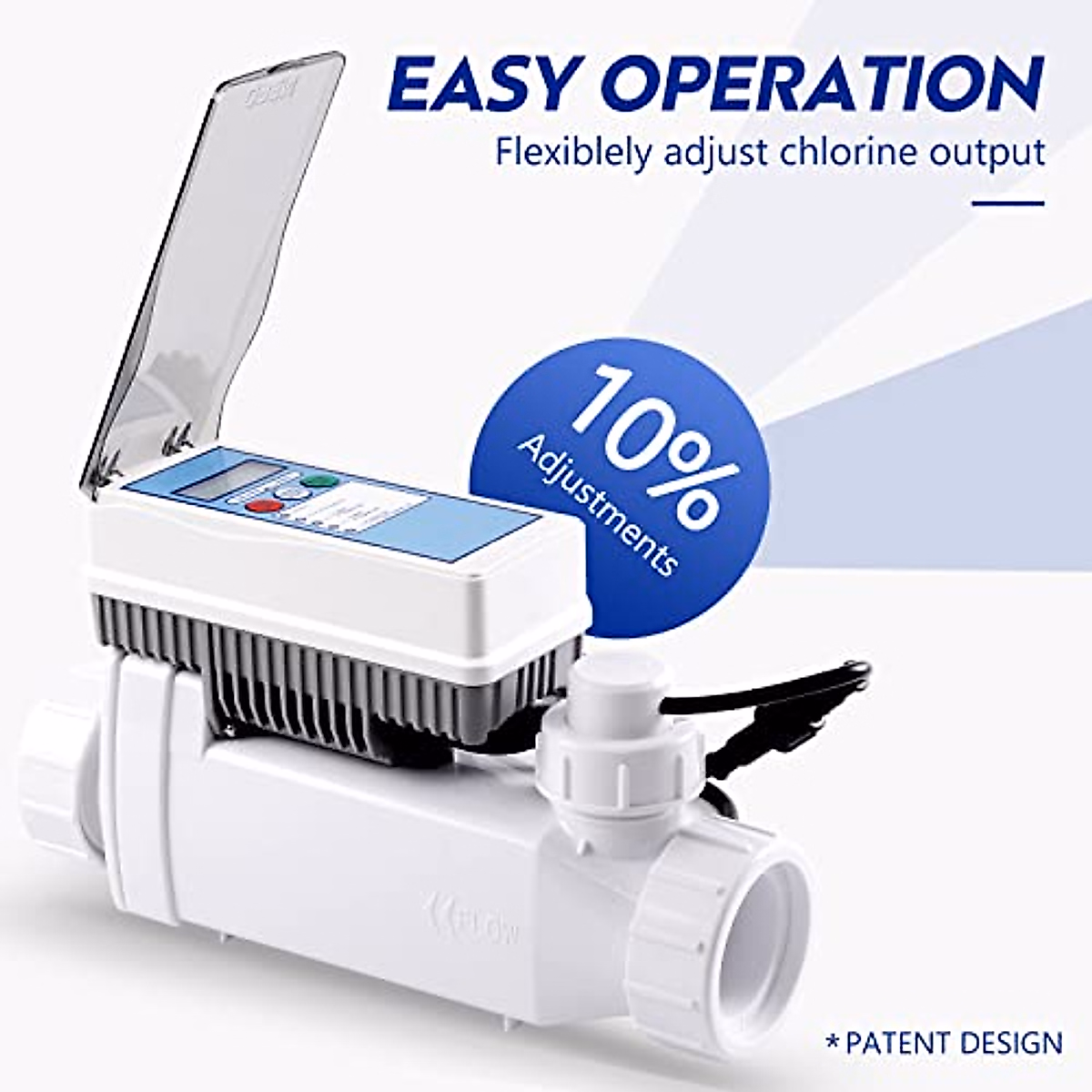 Replacement Salt Cell for Pool- Compatible with Pentair Intellichlor IC40, Independent Flow Switch and Control Box, Up to 40K gallons Salt Pools, 2 Year USA Limited Warranty, BLPTC 40P