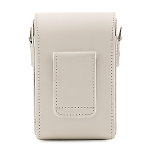 Mega Gear MG1416 Canon PowerShot G7 X Mark II, G7 X Leather Camera Case with Strap, White