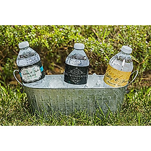 Up Up and Away Hot Air Balloon Water Bottle Labels Baby Shower