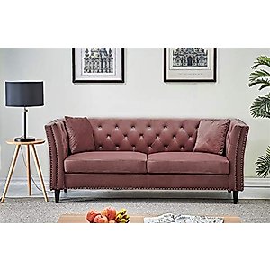 Container Furniture Direct Arielle Sofas, Rose