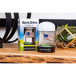 RainGlobes - Let Freedom Rain - The Globe That Rains - Exquisite Craftsmanship - Unique Style, Home Decor Rain Globes Water Globe for Loved Ones