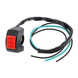 Windance 2pcs LED Motorcycle Headlight with Switch, Yellow White Dual Color Hi/Lo Beam Spotlight for Tractor Truck ATV UTV SUV Boat, 8V - 80V 2400LM 3000K-6000K Aux Spotlight