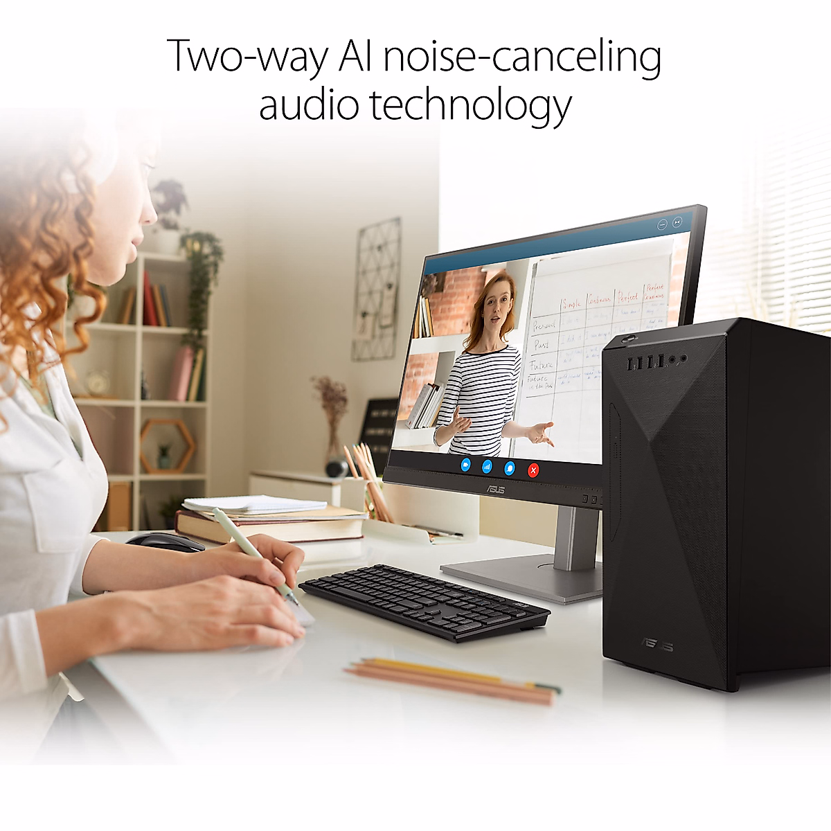 ASUS S501MD Desktop PC, Intel Core i5-12400, 16GB DDR4 RAM, 512GB PCIe SSD, Wi-Fi 6, Windows 11 Home, Black, S501MD-DB504