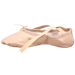 Sansha Silhouette Leather Ballet Slipper,Pink,11 M US Women's/7 M US Men's