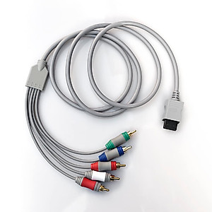 Bealuffe Component Cable for Wii for Wii U Multi Out 5RCA 480P HD Audio Video Cable 6 Feet