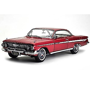 1961 Chevy Impala Sport Coupe Honduras Maroon Metallic American Collectibles Series 1/18 Diecast Model Car by Sun Star SS-2108