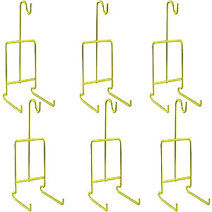 HOHIYA 6 pcs Tea Cup and Saucer Display Stand Holder Rack Teacup Easel for China Coffee Mug Organizer Wire Taiwan Made Gold