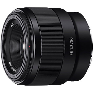 Sony a7C Mirrorless Full Frame Camera Body with Sony FE 50mm F1.8 Full-Frame Lens SEL50F18F Black ILCE7C/B Bundle with Deco Gear Photography Backpack Case, Software and Accessories