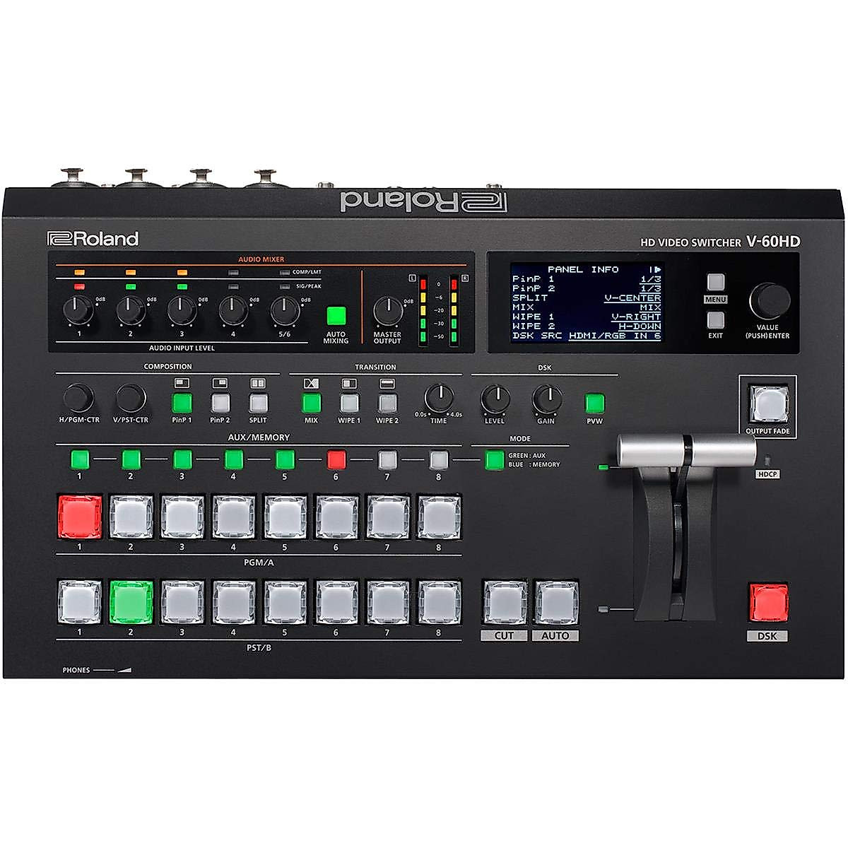 Roland V-60HD HD Plug-n-Play Video Switcher with Audio for Live Event and Streaming