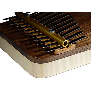 Zither Heaven Artisan Curly Maple 12 NoteThumb Piano with Black Walnut top made in the USA