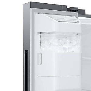SAMSUNG RS27T5561SR 26.7 Cu. Ft. Side-by-Side Refrigerator with 21.5 inch Touch-Screen Family Hub