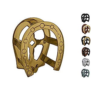 Tack Room Studio Brass Horseshoe Bridle Bracket, Bridle Hook, Bridle Rack (Brass)