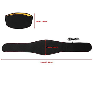 USB Back Support Belt Waist Heating Pad Hot Cold Brace Pain Relief Muscle Lumbar Kit Waist Care for Cramps, Heating Pad for Back Pain Relief, Relieve Abdomen, Lumbar Spine, Stoh, Heating Pad f