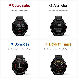 Polar Grit X Pro - GPS Multisport Smartwatch - Military Durability, Sapphire Glass, Wrist-based Heart Rate, Long Battery Life, Navigation - Ideal for Outdoor Sports, Trail Running, Hiking