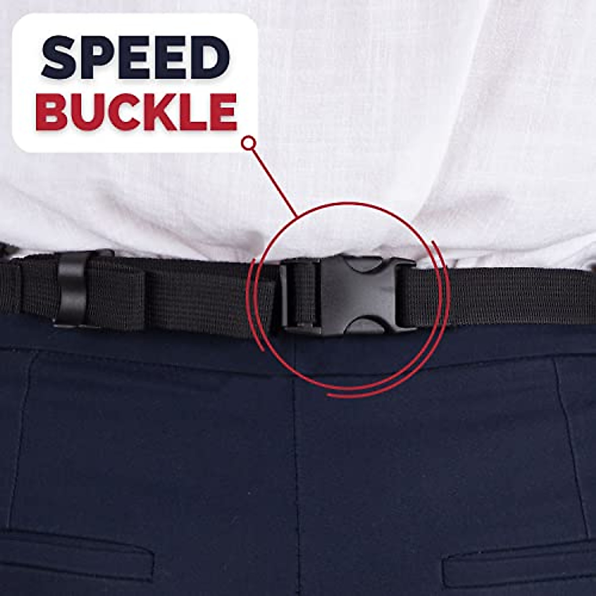 SupplyMaid Waterproof Server's Apron with 3 Pockets & Buckle Waist Closure - Black Waitress Stain-Proof Bistro Bartender Canvas Work Aprons Holds Pens, Notepads, Straws, Server Book, Bar Towel, Tips