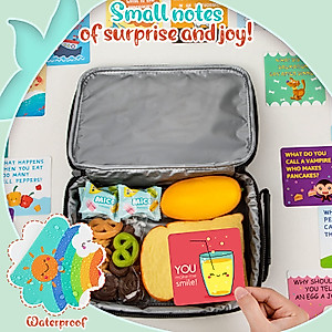 AYZTKUX 120Pcs Lunch Notes for Kids, Cute Motivational and Inspirational Lunch Box Notes for Kids, Thinking of You Cards, Back to School Gifts for Boy’s and Girl’s Lunchbox, Lunchbox Jokes for Kids