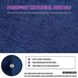 TYBOATLE 65" Modern Velvet Sofa Couch w/ 2 USB, Clear Glass Button Tufted Upholstered Love Seats for Living Room, Apartment, Bedroom (Blue)