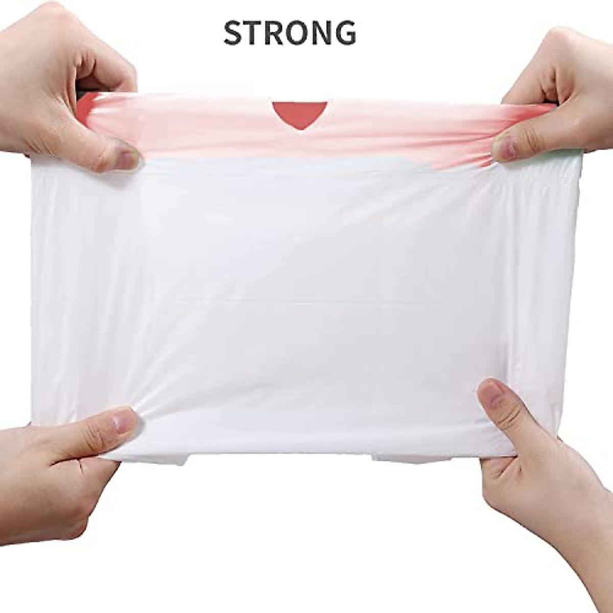 BEIDOU-PAC Trash Bags 8-10 Gallon Drawstring, 120 Count, Multifold Roll Garbage Bags, Large Kitchen Trash Bags, Odorless & Heavy Duty White Plastic Food Scrap Bags for Bathroom Bedroom Office Waste