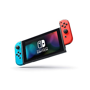 Nintendo Newest Switch 32GB Console with Neon Blue and Neon Red Joy-Con, 6.2" Touchscreen 1280x720 LCD Display, 802.11AC WiFi, Bluetooth 4.1 + MarXsol_12-in-1 Accessories Holiday Bundle