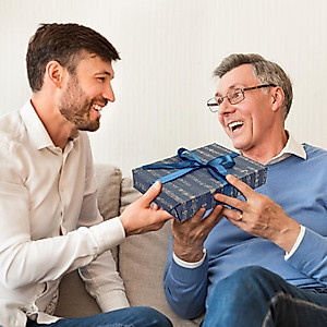 NEPOG Music Wrapping Paper, 6 Sheets Black Musical Notation Piano Score Musician Gift Wrap Folded Flat 20x28 inches per Sheet with Ribbon for Women Men Birthday Wedding Music Concert