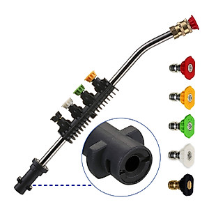 M MINGLE Pressure Washer Gun Adapter, Pressure Washer Wand Extension with Adapter, Only Compatible Karcher K2, K3, K4, K5, K6, K7