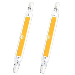 Qixivcom R7s LED Bulbs 118mm 20W LED COB Light Double Ended LED Bulbs 150W Halogen Bulb Replacement Dimmable Warm White 3000K 120V J Type R7s Floodlight J118 Landscape Lights Work Lighting,2 Pack