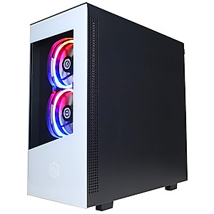 CYBERPOWERPC Gamer Master Gaming PC, AMD Ryzen 3 4100 3.8GHz, GeForce GT 1030 2GB, 8GB DDR4, 500GB PCI-E NVMe SSD, WiFi Ready & Win 11 Home (GMA888A7), White